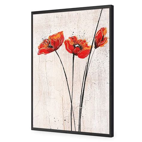 Abstract Tall Poppies Original Wall Art The Canvas Art Factory