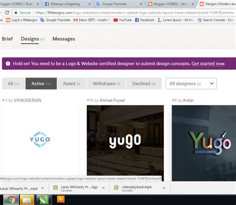Cara Pengajuan Sertifikat Web Template Di Akun 99designs Sangat Mudah