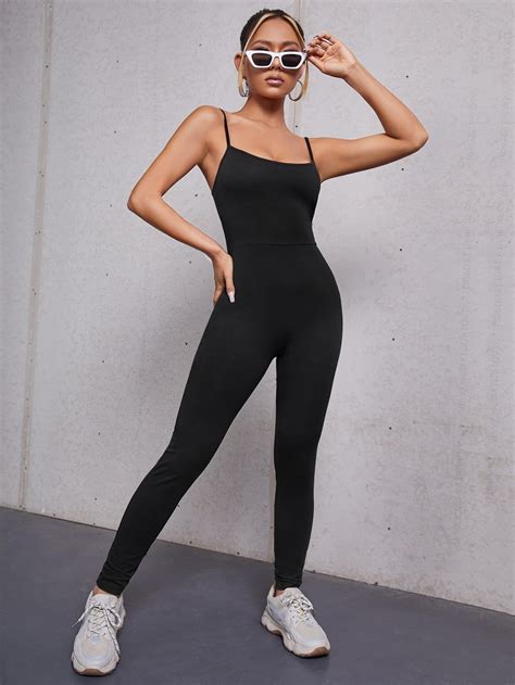 Jumpsuit Unitard De Tirantes Unicolor Stylish Jumpsuit Comfortable