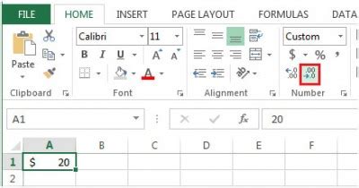 Changing The Number Formatting In Excel