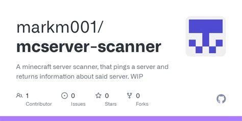GitHub Markm Mcserver Scanner A Minecraft Server Scanner That Pings A Server And Returns