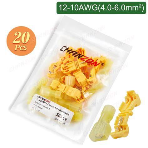 20 60 160pcs T Tap Quick Splice Wire Connectors Electrical Crimp Joint Cord Cable Self Stripping