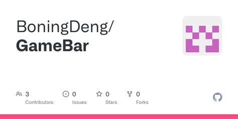 github boningdeng gamebar
