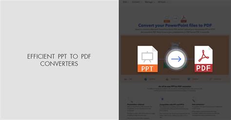 Best Ppt To Pdf Converters To Keep Formatting