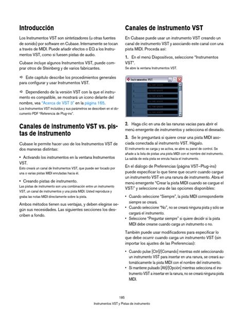 Leccion 6 Tutorial 6 Instrumentos Vst Descargar Gratis Pdf Ventana