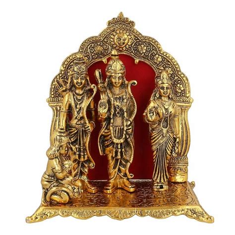 Golden Brass Ram Darbar Statue For Worship At ₹ 590piece In Hathras Id 22656350391