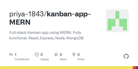 github priya 1843 kanban app mern full stack kanban app using mern