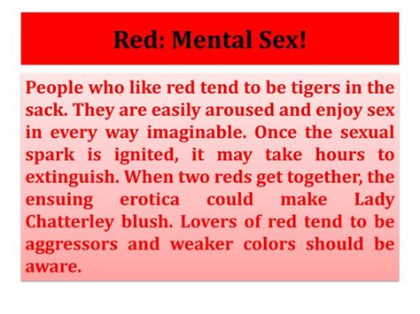 Colors Sex PPT