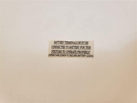 Exitronix LED Exit Sign White Thermoplastic Red Letters Volt And Battery Backup