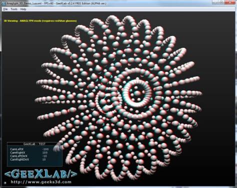 [test] stereoscopic 3d rendering with anaglyph images geeks3d
