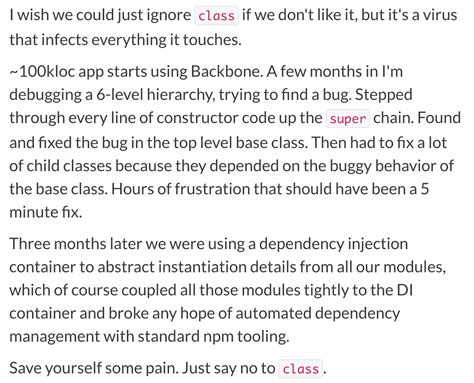 How To Fix The Es6 `class` Keyword By Eric Elliott Javascript Scene