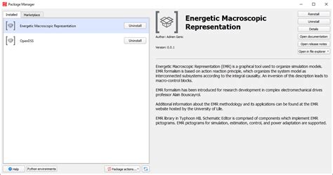 Installed Packagespackage Marketplace Tabs
