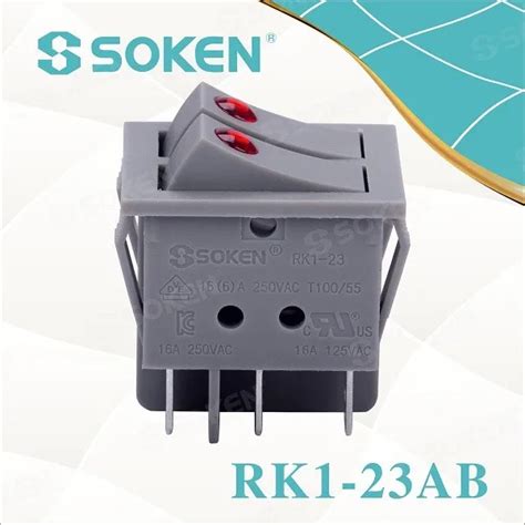 Master Soken Enec T100/55 Rocker Switch 250vac16a With Convex Lens ...