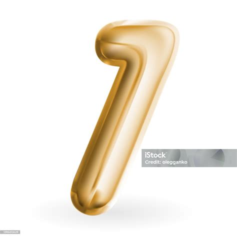황금 체적 3d 텍스트 풍선 글자 1 흰색에 고립 벡터 일러스트레이션 Eps10 공란에 대한 스톡 벡터 아트 및 기타 이미지 공란 금속의 기포 Istock