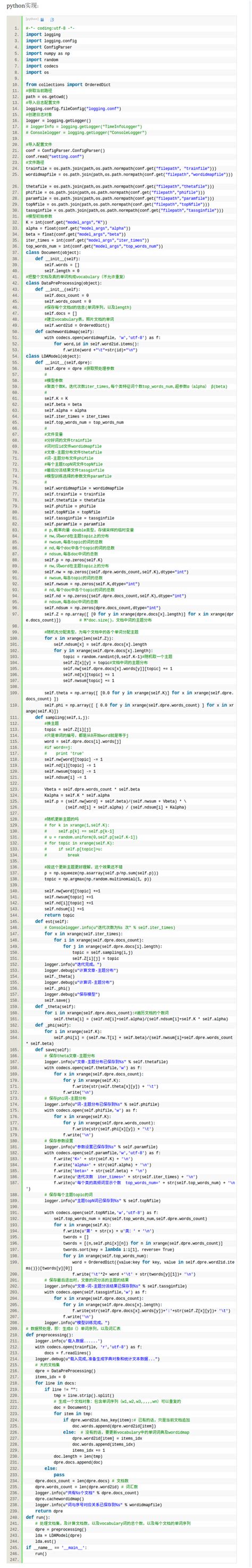 Lda主题模型原理解析与python实现 知乎