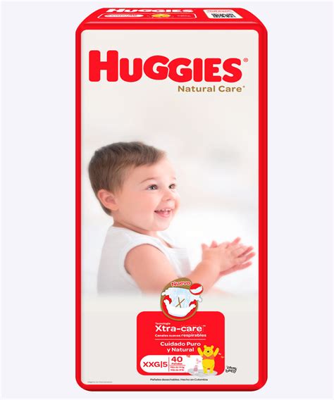 Huggies Natural Care Cotton Unisex Xxg 40 D`bebés