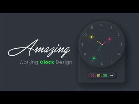 Amazing Working Analog And Digital Clock Design Using Html CSS Javascript Css Programming