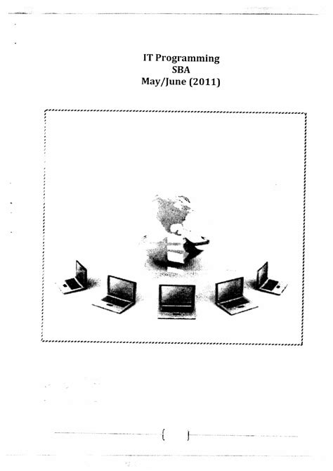 Csec June 2011 Information Technology Sba It Programming Sba Mayjune