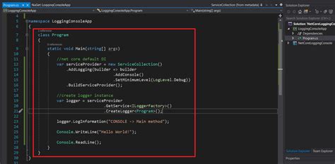 Logging Net Core App To Console Dmitri Galejev