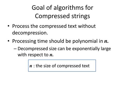 Ppt Computing Longest Common Substring And All Palindromes From Compressed Strings Powerpoint