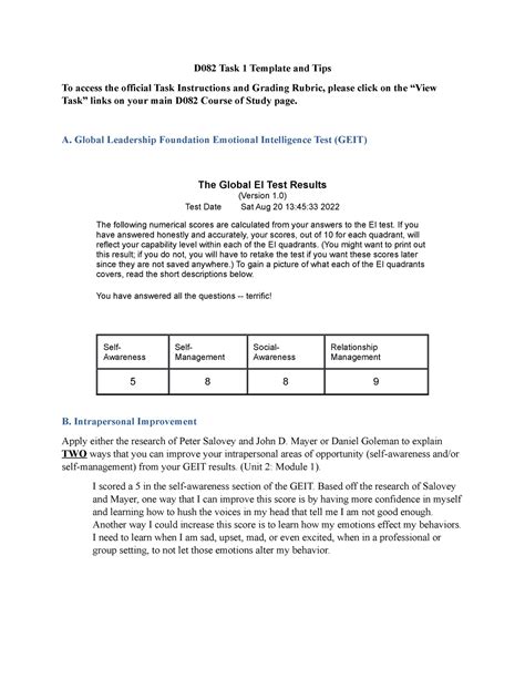 D Task Task For D D Task Template And Tips To Access The Official Task Studocu