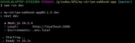 How To Add Stripe Webhook Using Nextjs 13 App Router Geeksforgeeks
