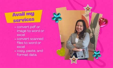 Help You Input Edit And Convert Your Data By Freelancercien Fiverr