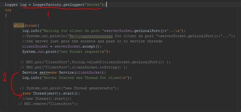 java using logback in a client server program stack overflow