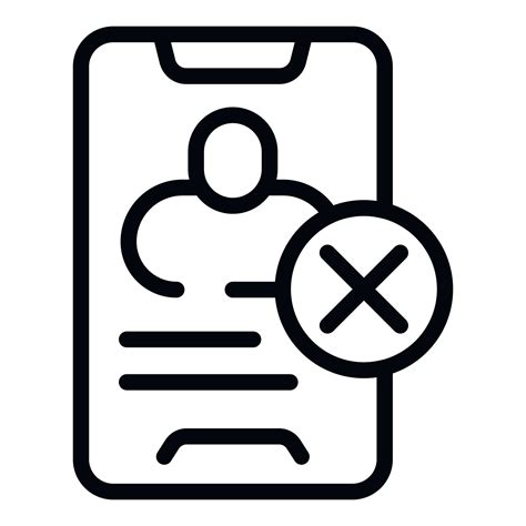 Woman Deleting Account Icon Outline Vector Social Profile 16158206 Vector Art At Vecteezy