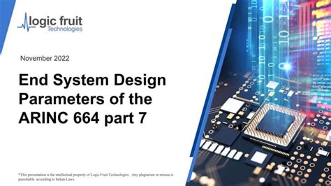 end system design parameters of the arinc 664 part 7 ppt