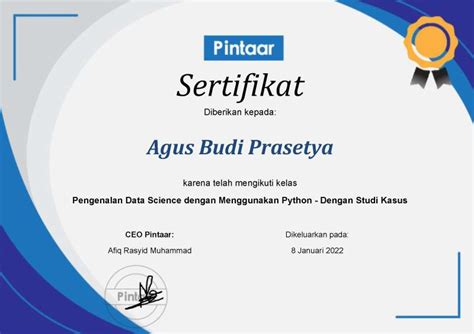 pintaar python datascience agus budi prasetya