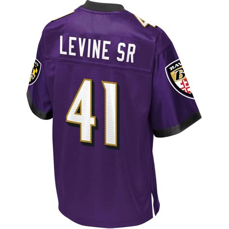 Mens Baltimore Ravens Anthony Levine Nfl Pro Line Team Color Jersey