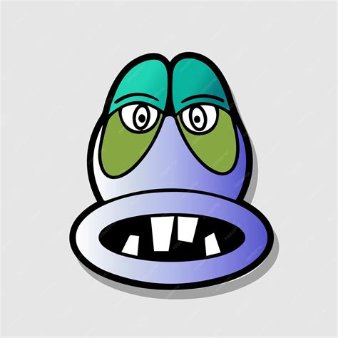 Lustige Cartoon Und Comic Charaktergesichter Charakter Maskottchen Emotions Vektorelement Zur