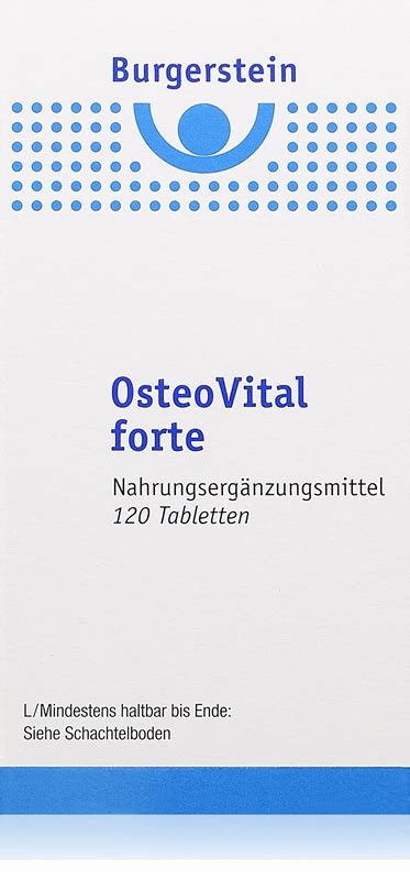 Burgerstein Osteovital Forte Tabletten Für Gesunde Knochen Und Zähne