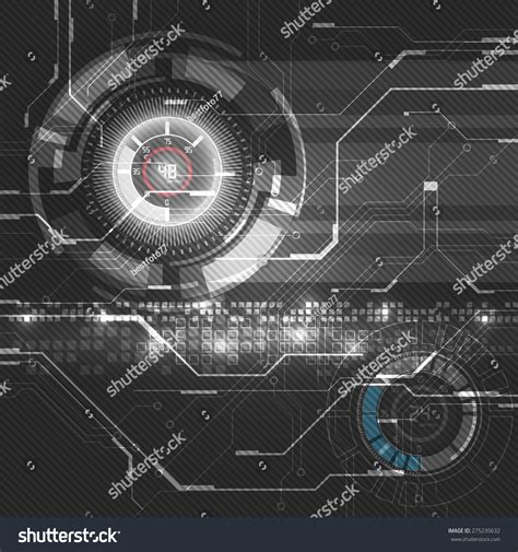 Vector Digital Technology Concept Abstract Background Stock Vector Royalty Free
