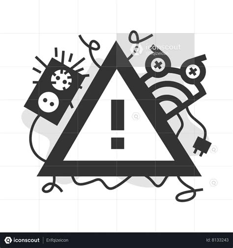 Warning Connection Error Illustration Free Download Network
