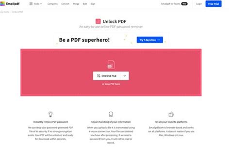 method to edit password protected pdf