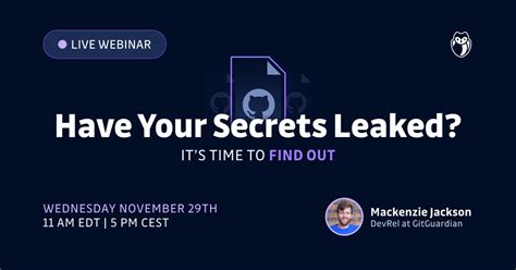 Gitguardian On Linkedin Next Wednesday Tune In To A Live Webinar