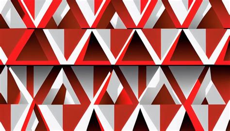 Premium Ai Image Generative Ai Symmetrical Geometric Pattern In Red