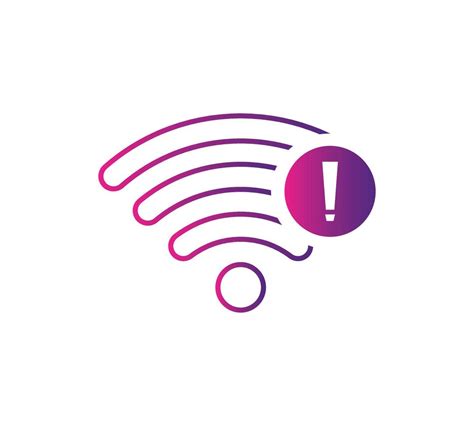No Wifi Wireless Icon Vector Gradient Color 5556557 Vector Art At Vecteezy