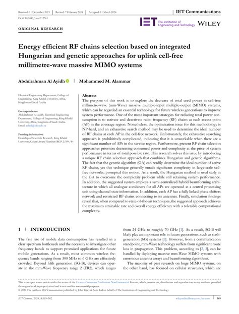 pdf energy efficient rf chains selection based on integrated