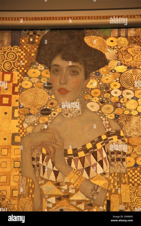 New York New York Usa 19th June 2015 A Detail View Of The Portrait Of Adele Bloch Bauer 1