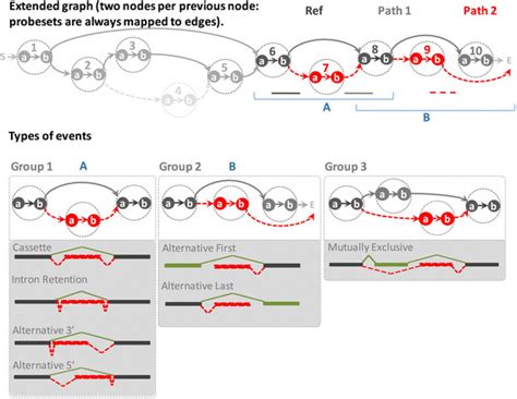 description of the detection of events from the splicing graph using
