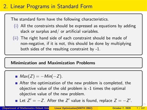 Chapter 4 Simplex Method Ppt PDF Programming Languages Computing
