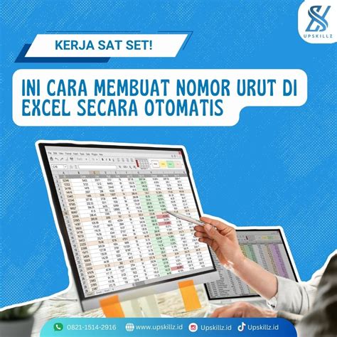 Kerja Sat Set Ini Cara Membuat Nomor Urut Di Excel Secara Otomatis