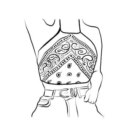 패션 스케치 컬렉션 블랙 라인 손으로 그린 유행 벡터 일러스트 레이 션 프리미엄 벡터