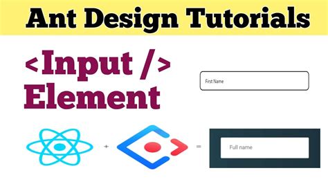 How To Use Input Component Of Ant Design Ant Design Input Tutorial