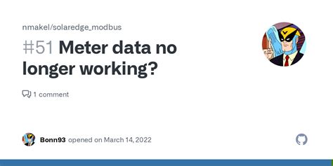 Meter Data No Longer Working Issue Nmakel Solaredge Modbus GitHub