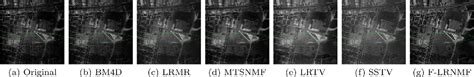 Figure 7 From Hyperspectral Image Restoration Using Framelet Regularized Low Rank Nonnegative