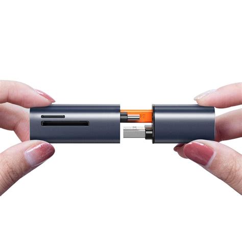 Baseus Mini Cabin Card Reader Blue Jomla Ae